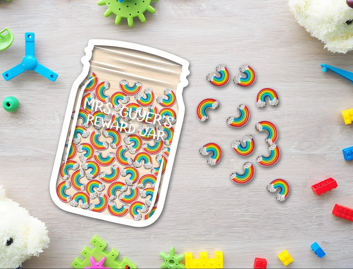 Personalized Rainbow Reward Jar – Petie Island